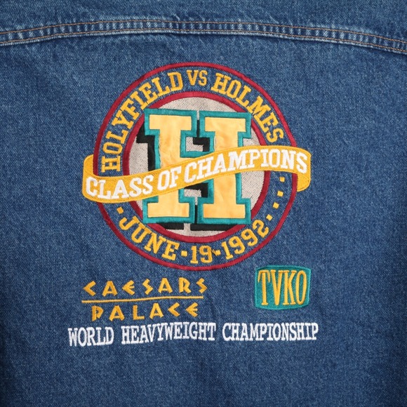 Jackets & Coats | Vintage 1992 Caesars Palace World Champion Holyfield ...